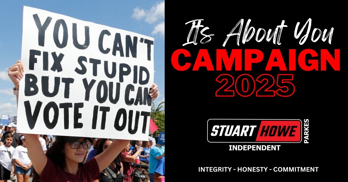 Stuart Howe Independent Candidate Parkes Electorate 2025